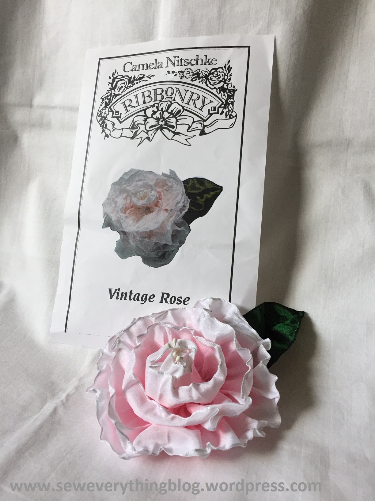 Ruffly #Ribbon Rose. Quick Holiday Gift – Sew Everything Blog